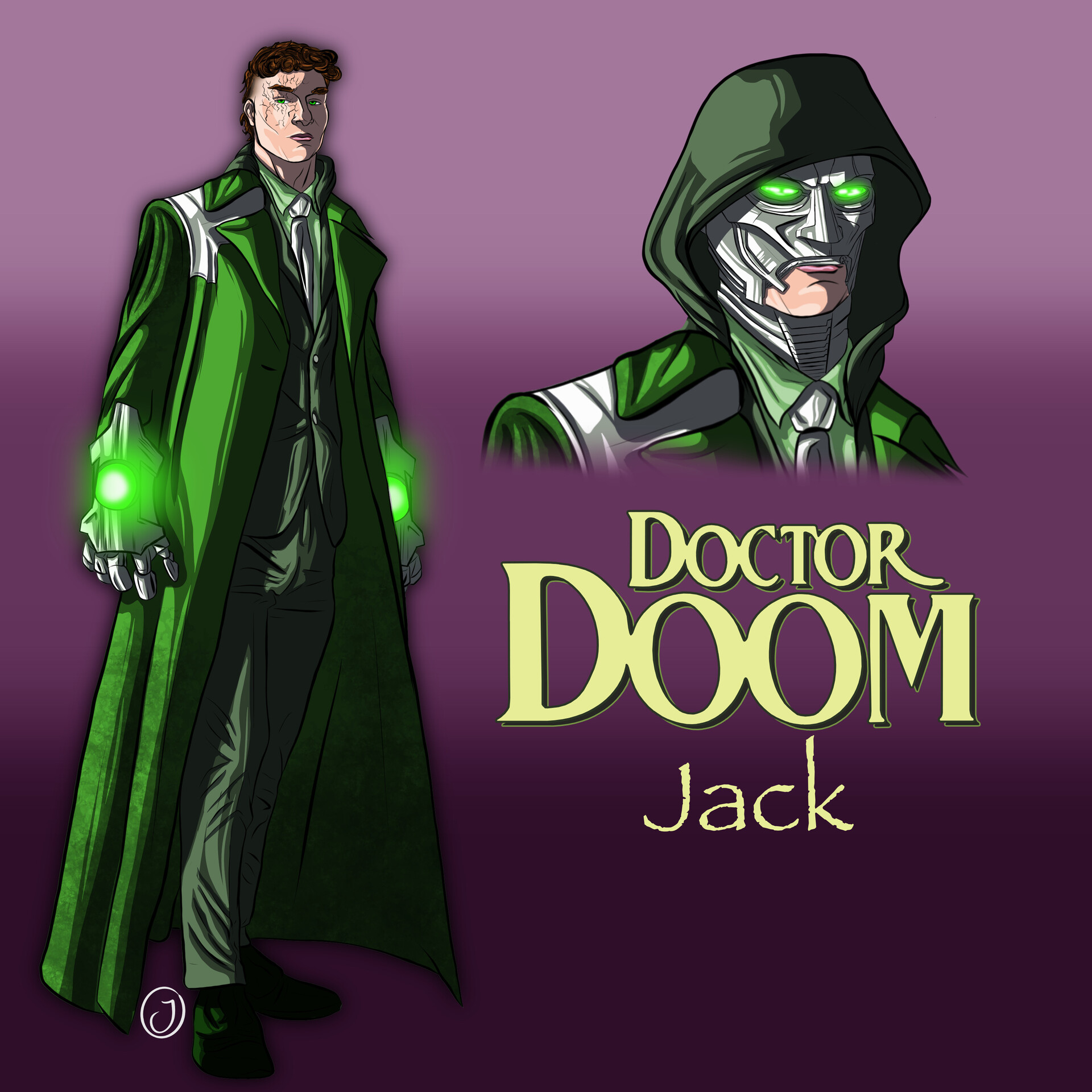 ArtStation - Inktober Doctor Doom