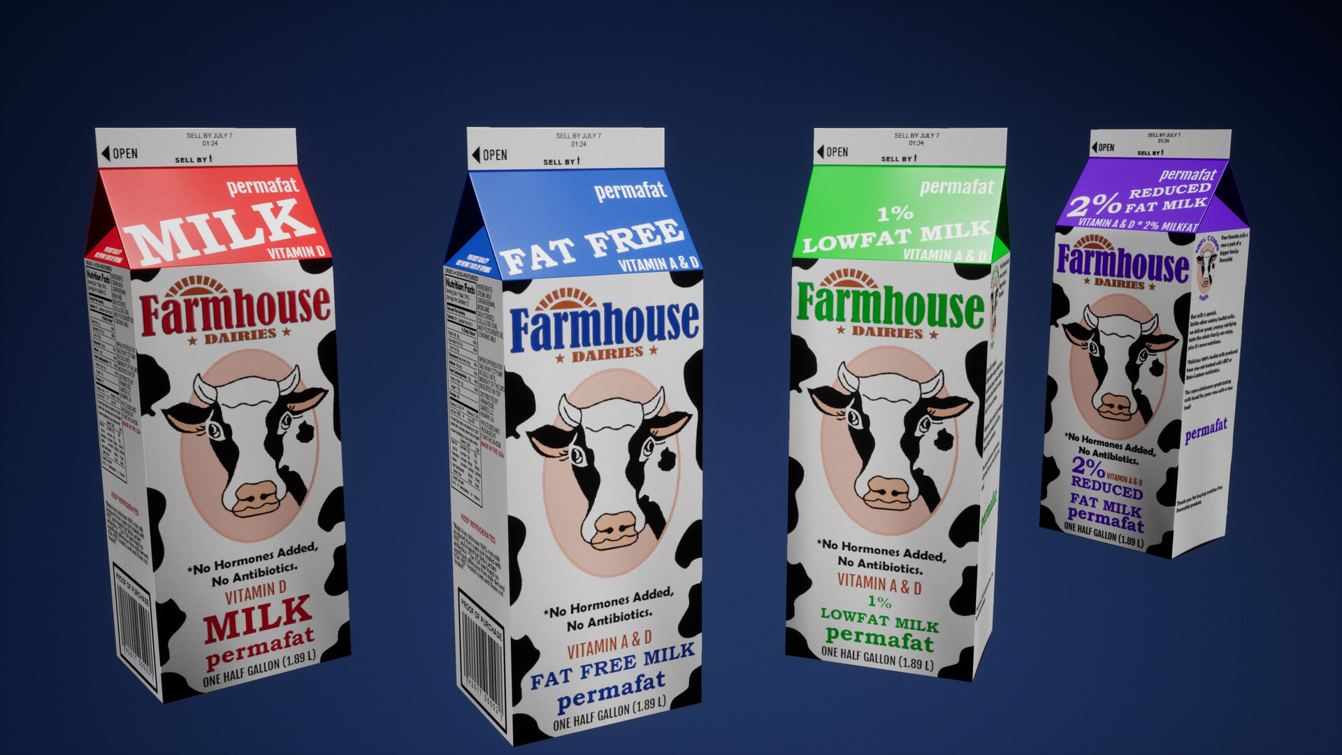 ArtStation - Milk Boxes