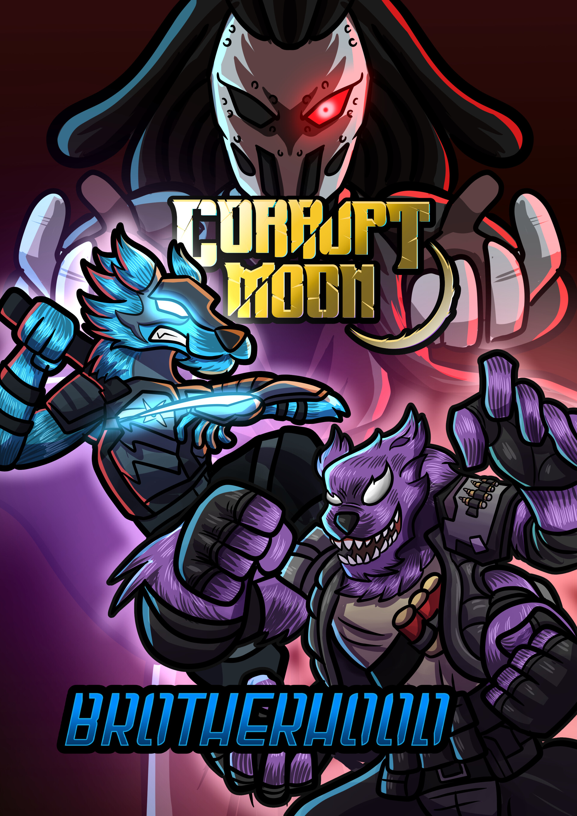ArtStation - Corrupt moon - Brotherhood / Comicbook cover -paid Commission