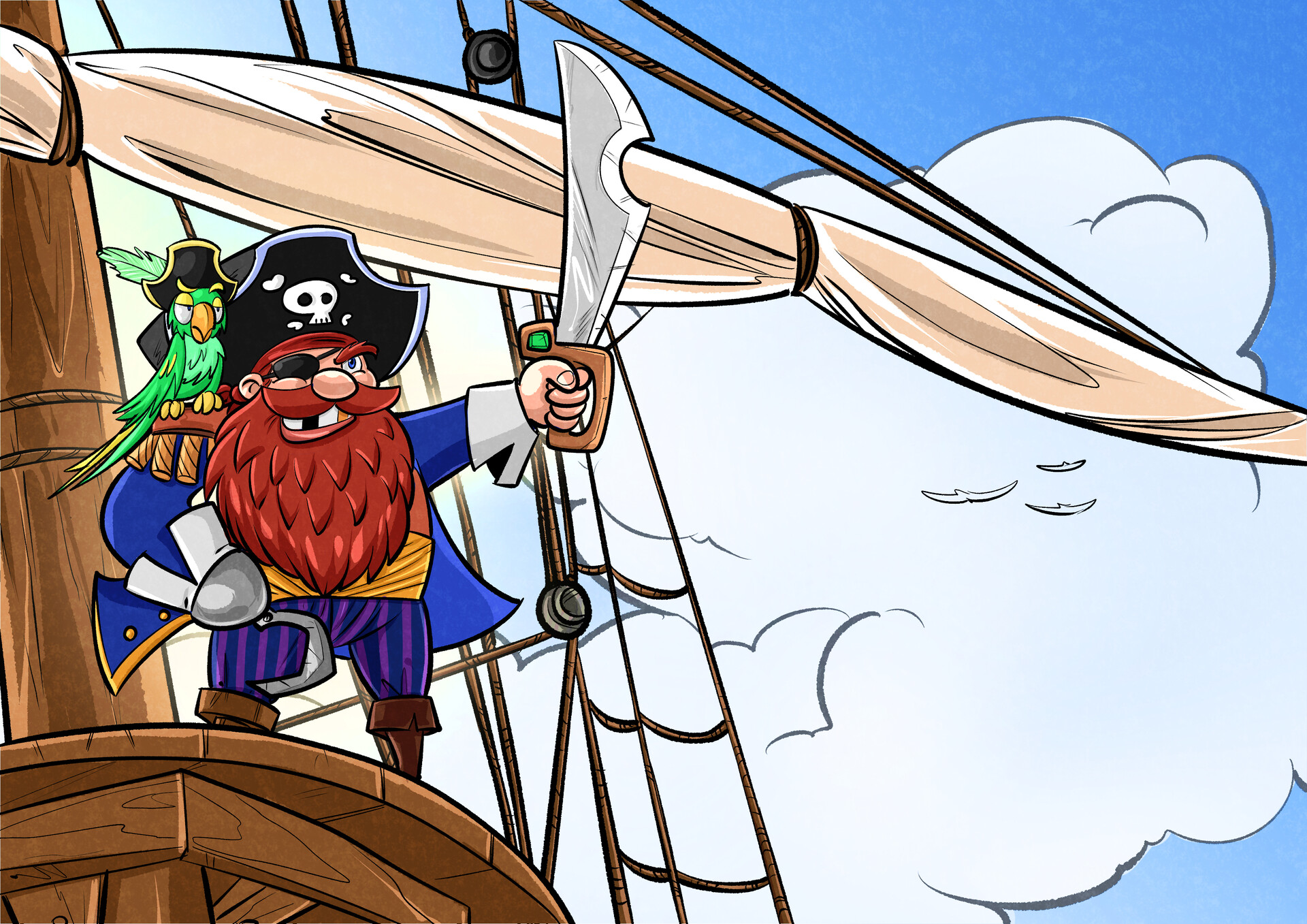 ArtStation - A Tale of a Weird Pirate