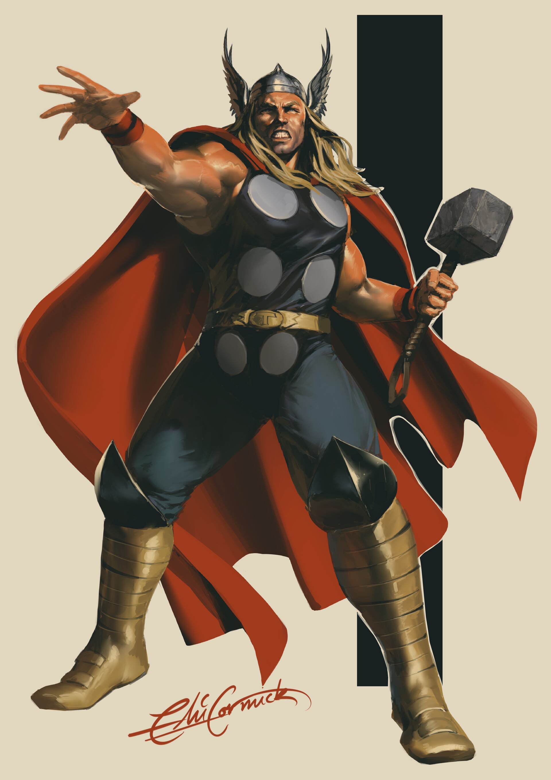 Eamonn McCormick - 80's Thor, original by Ron Frenz