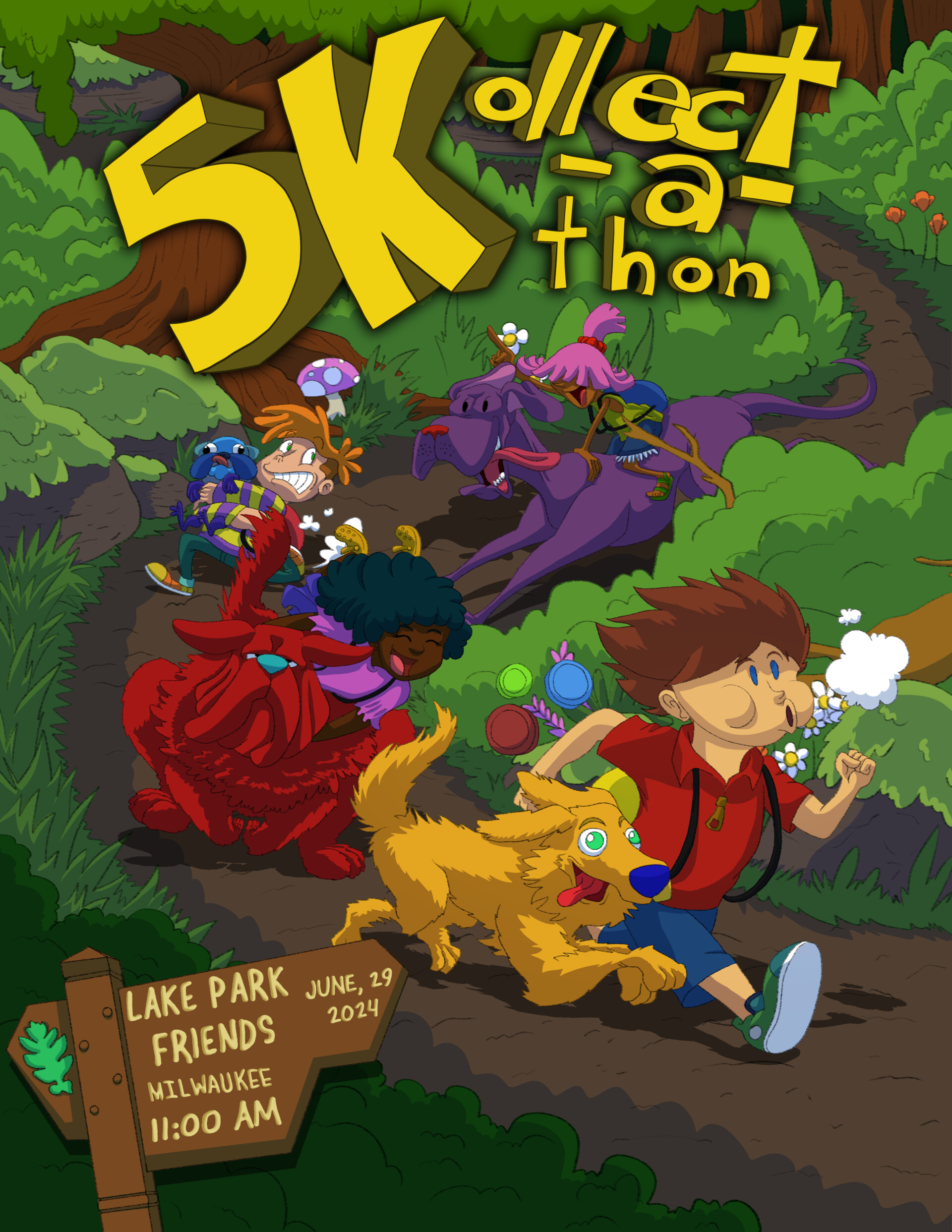 ArtStation - Poster for a 5K Run