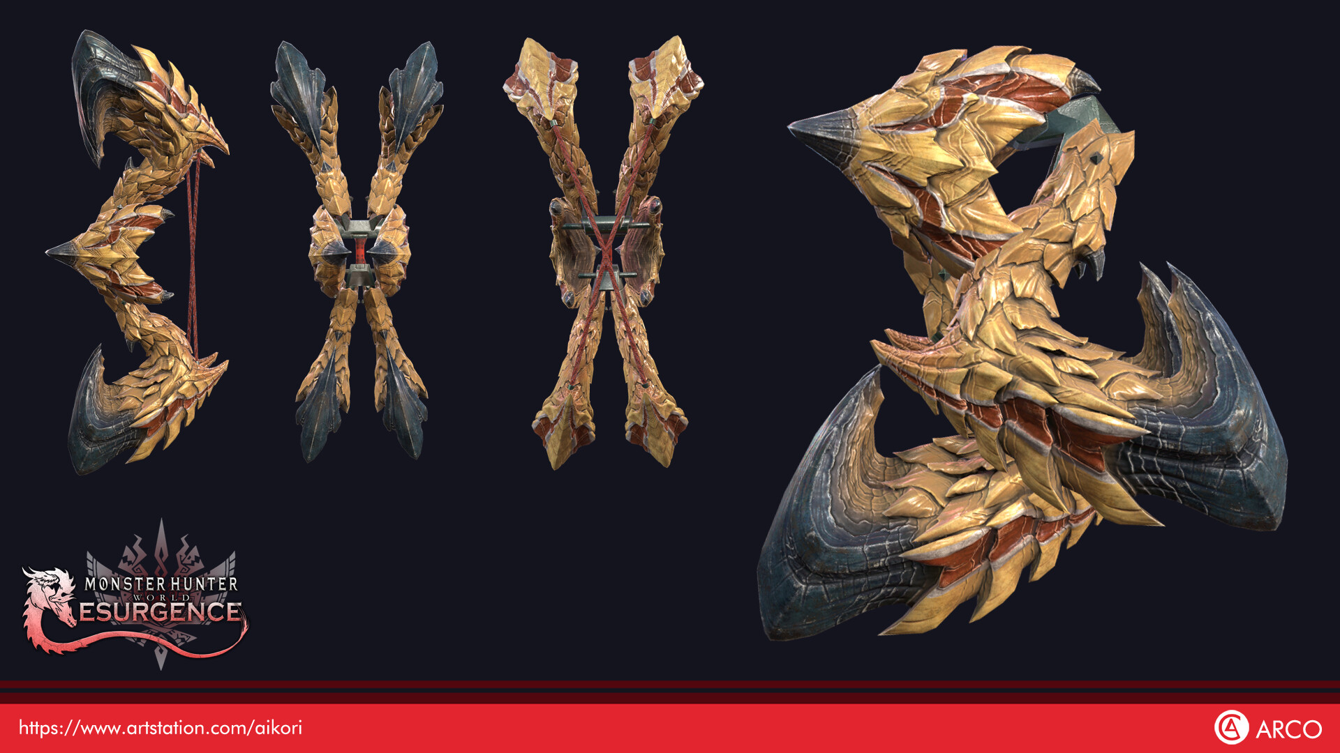 ARCO - Monster Hunter Seregios Bow Fanart - Breakdown