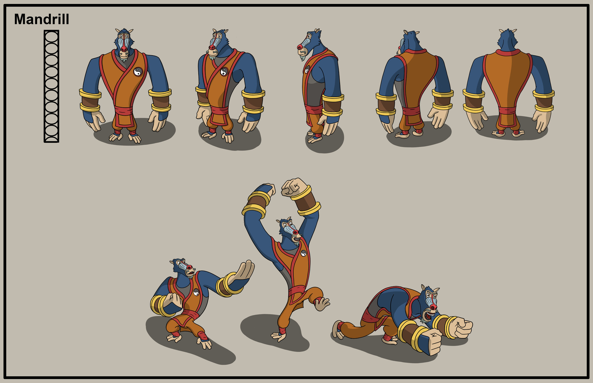 ArtStation - Mandrill Character Design