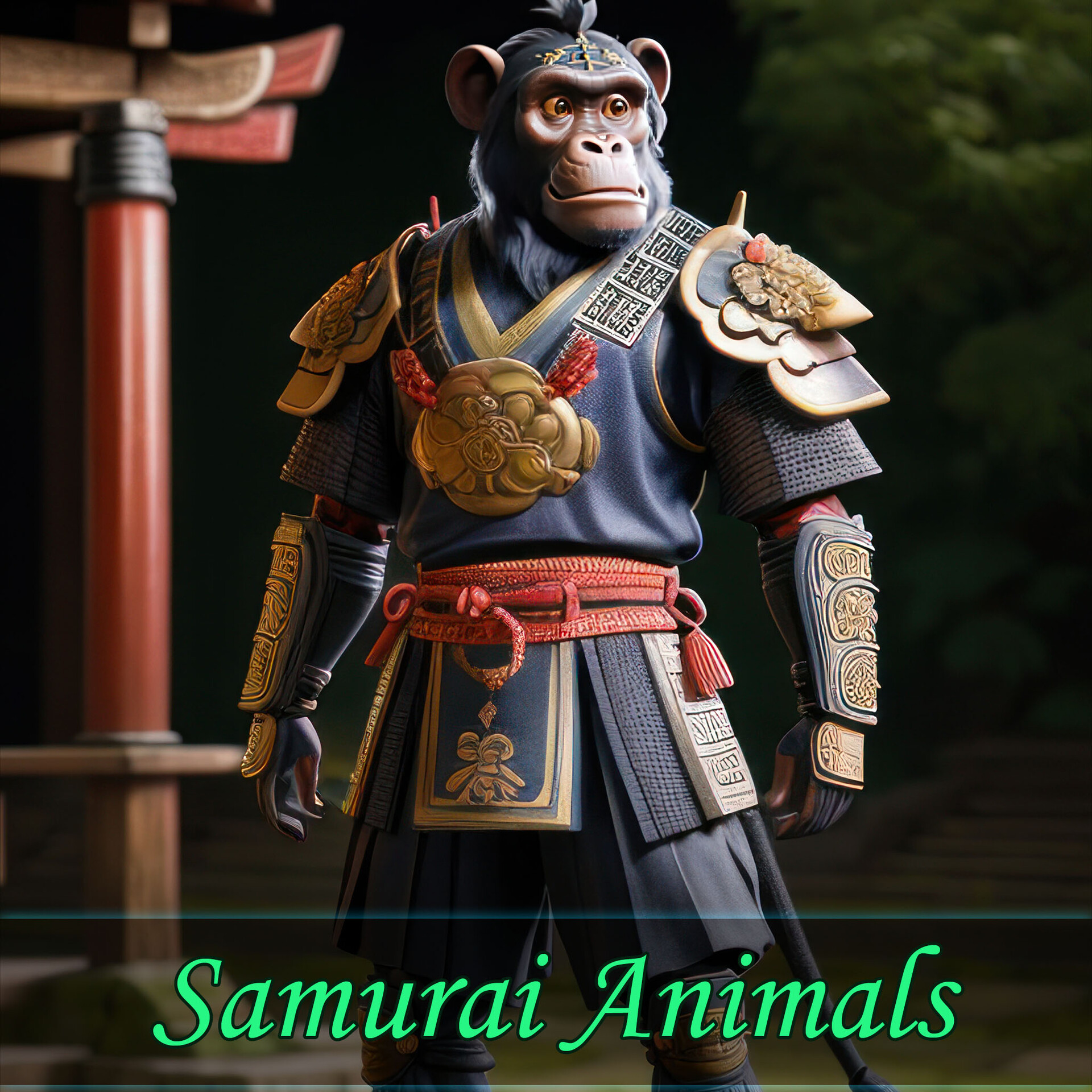 ArtStation - +200 Samurai Animals Reference Pack _ 4k _ V21