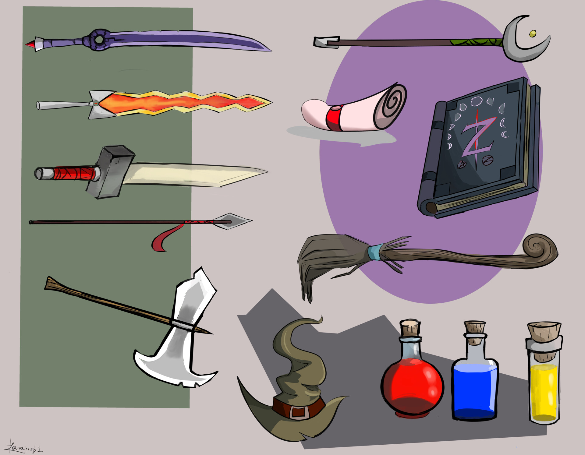 ArtStation - Items artifacts weapons