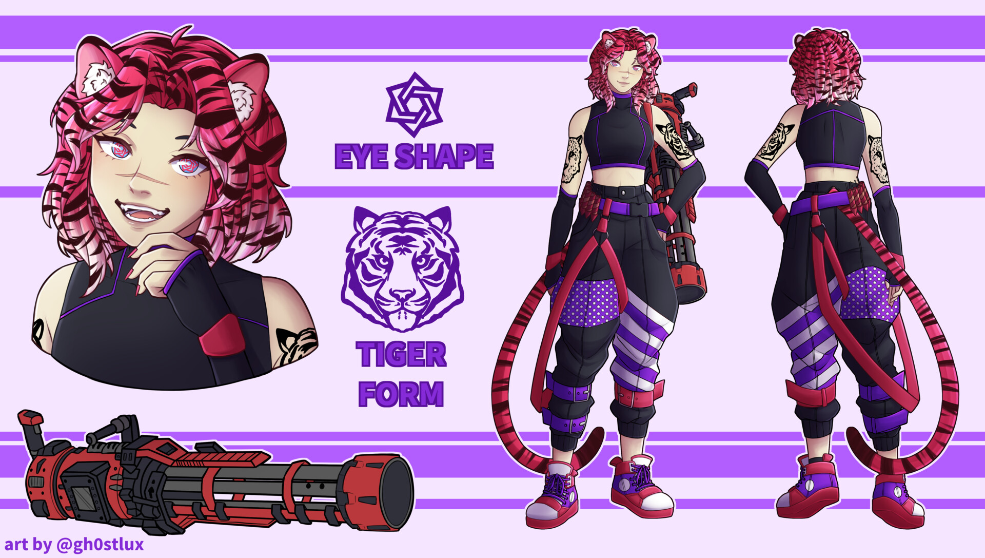 ArtStation - Tiger/Snow Leopard Girl