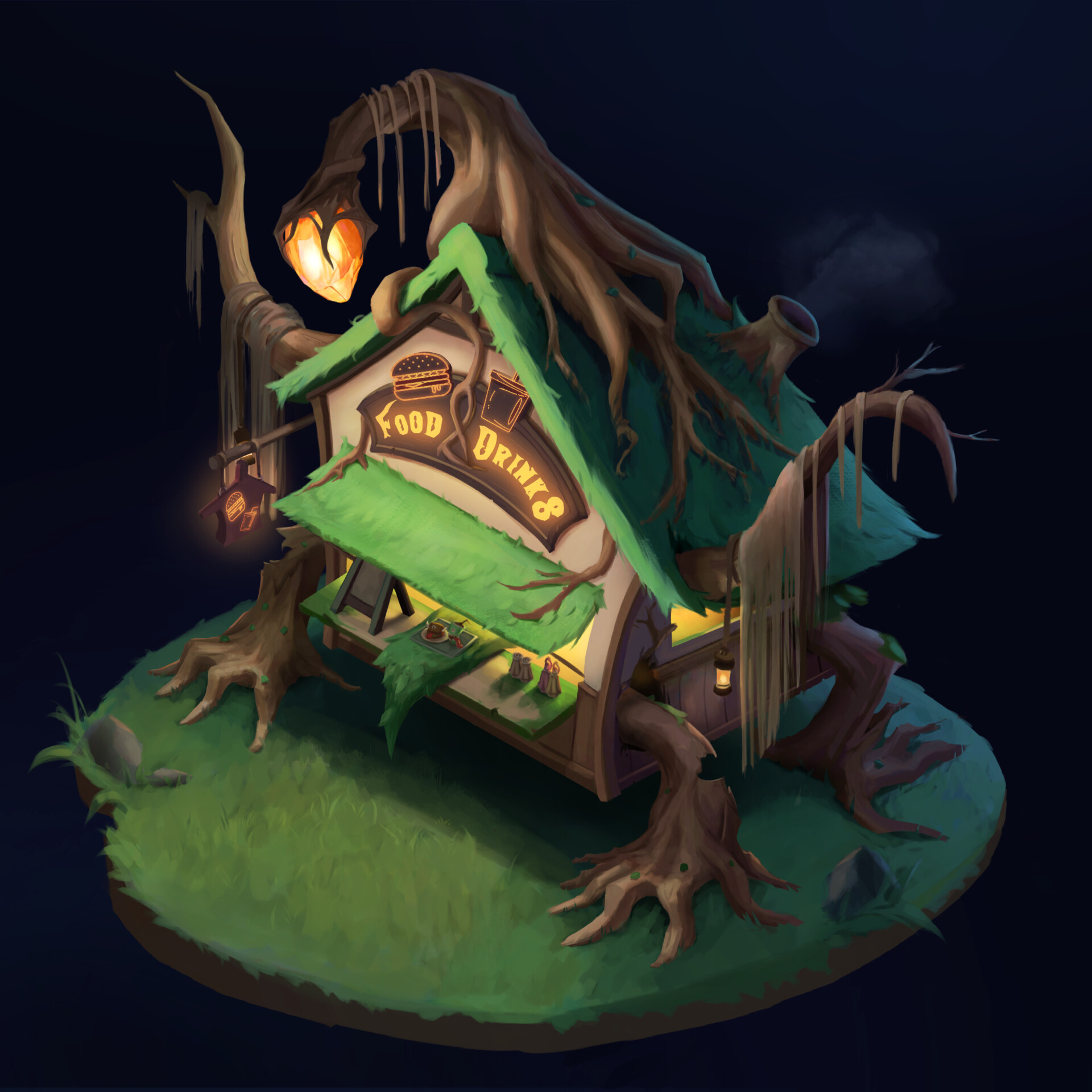 ArtStation - Monster Food Stand