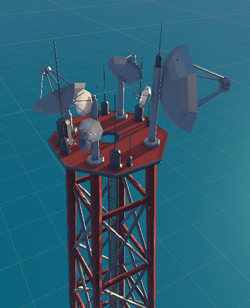 ArtStation - Low Poly Radiotower