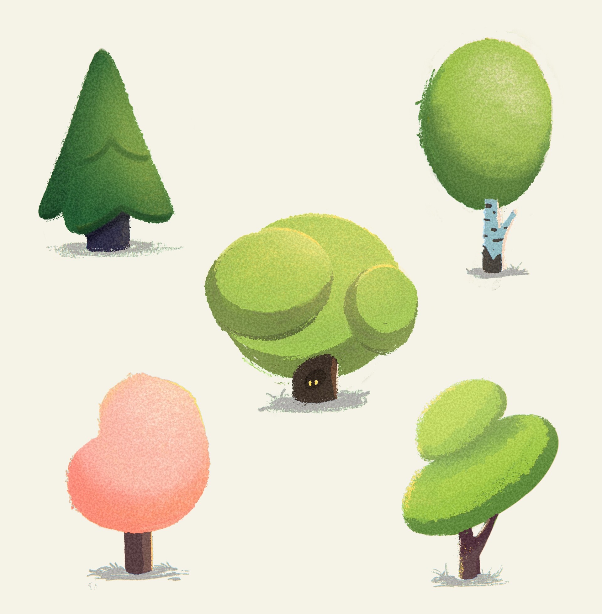 ArtStation - some trees