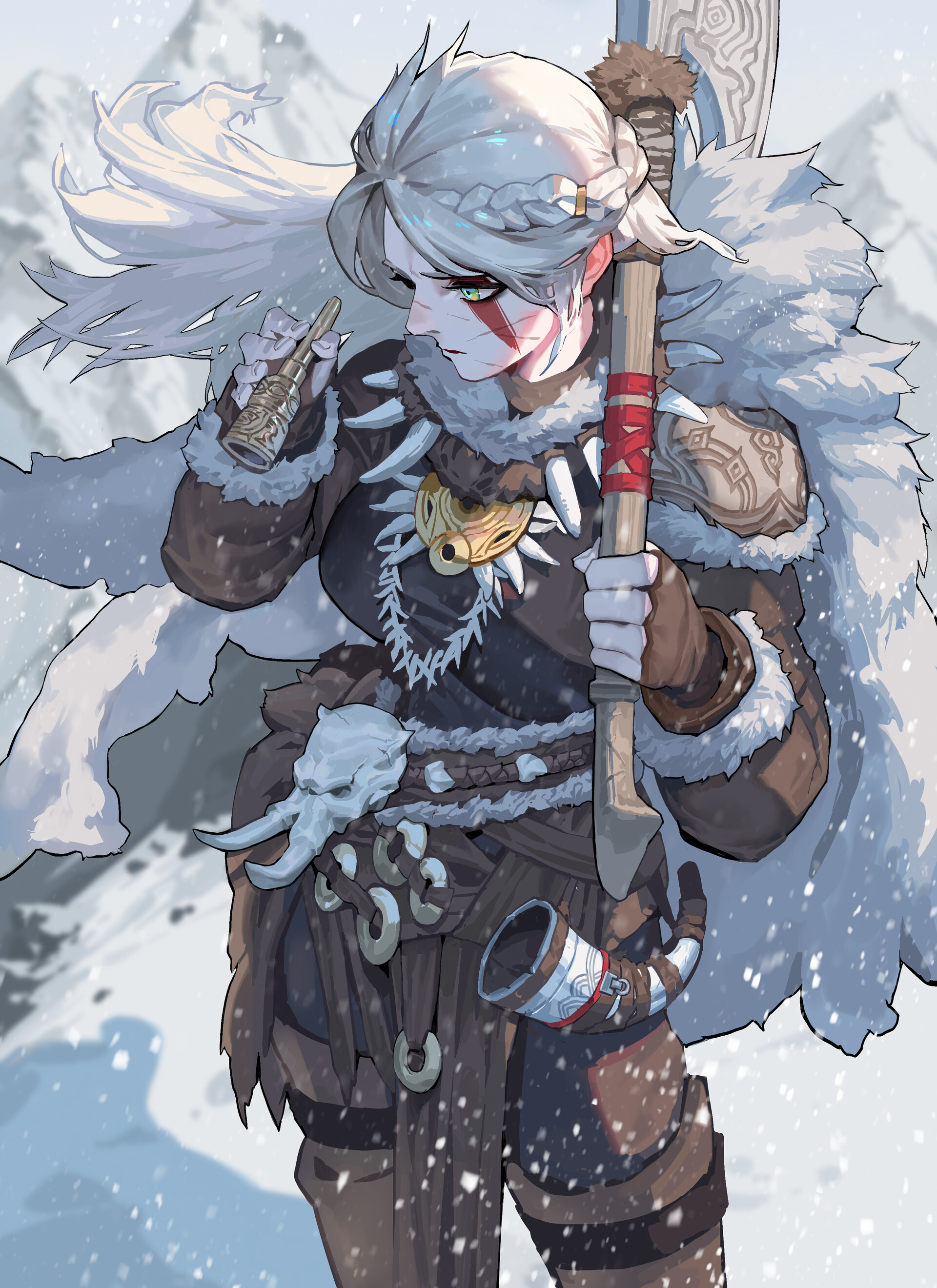 ArtStation - winter barbarian