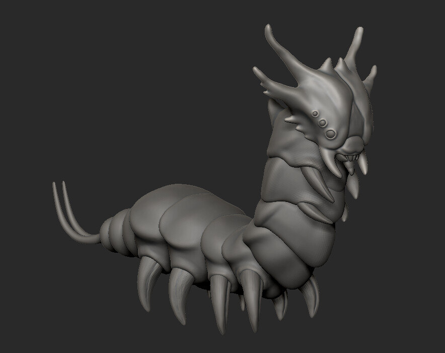 Artstation Larva Monster