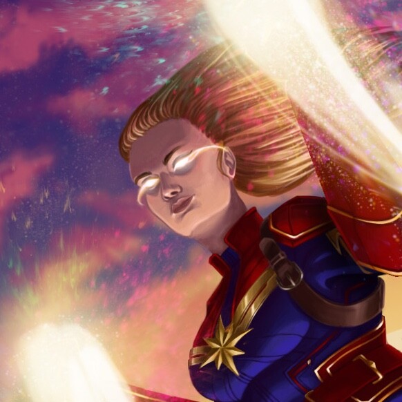 ArtStation - Captain Marvel - Splash Art Brief