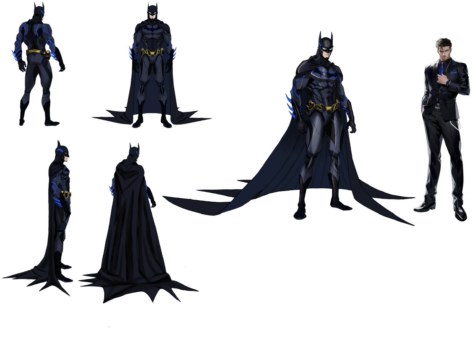 ArtStation - DC comics Infinite: Batman character sheet
