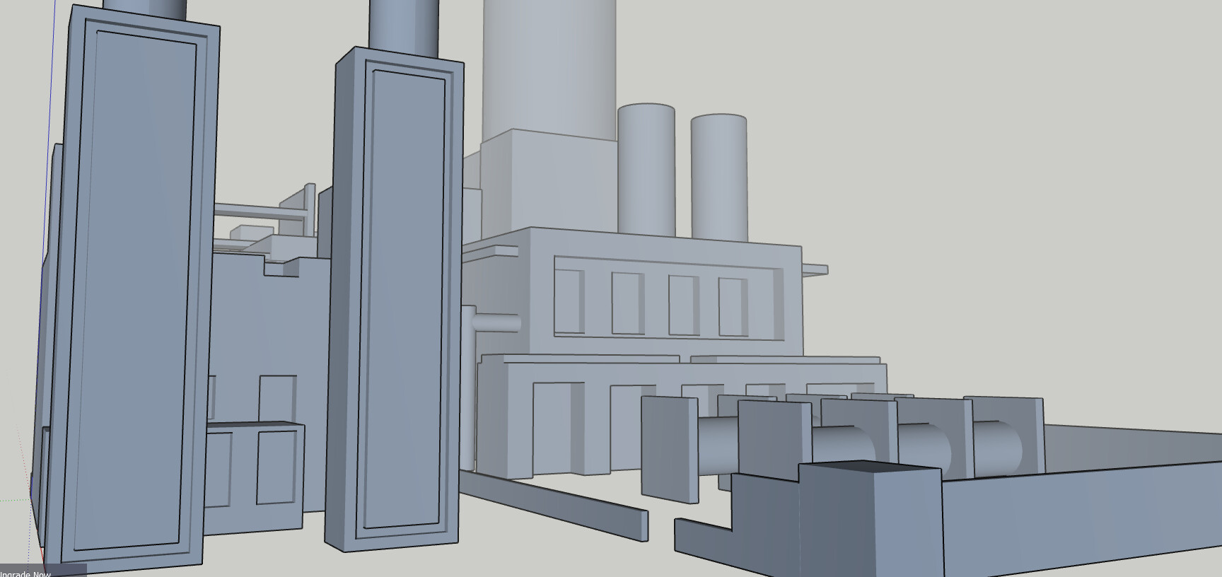 ArtStation - Sci-fi Factory (SketchUp -Class-)