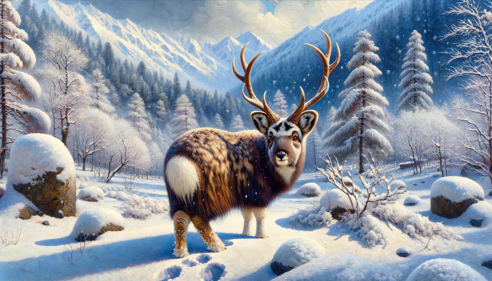 Archana - Frosty Himalayan Haven: Wildlife in Winter's Embrace