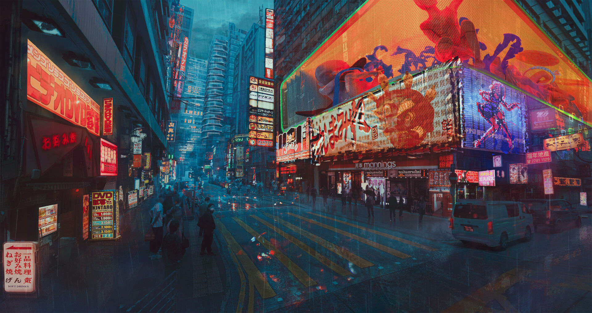 ArtStation - Cyberpunk street