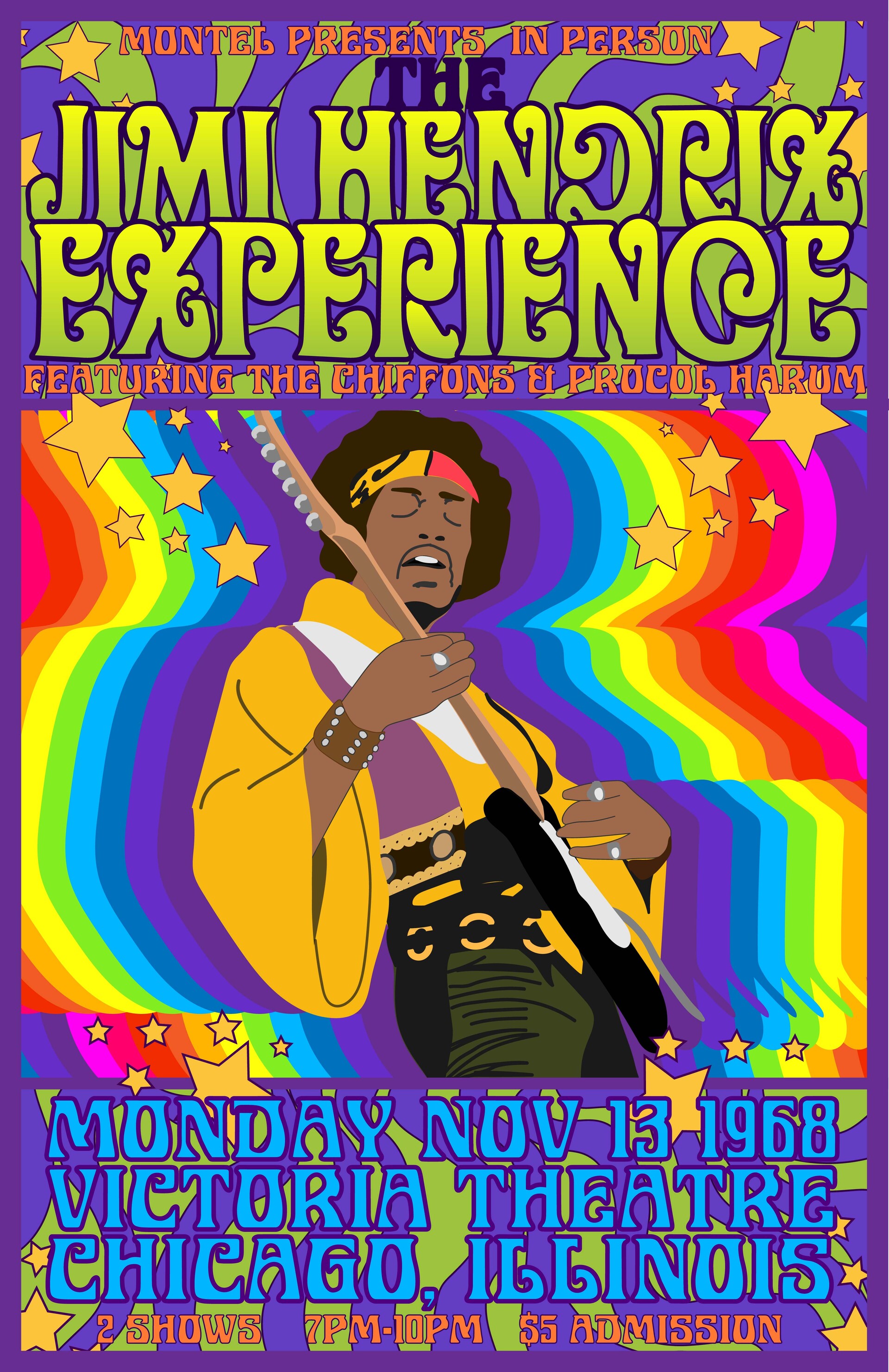 jimi hendrix experience poster