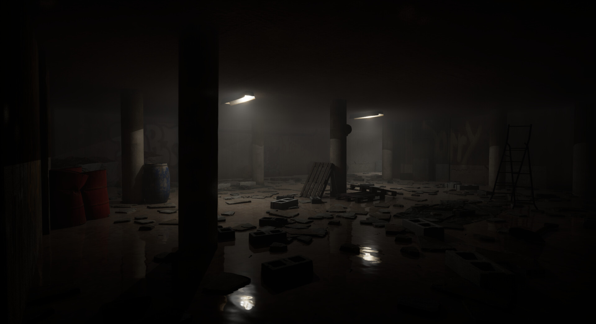 ArtStation - Abandoned Basement