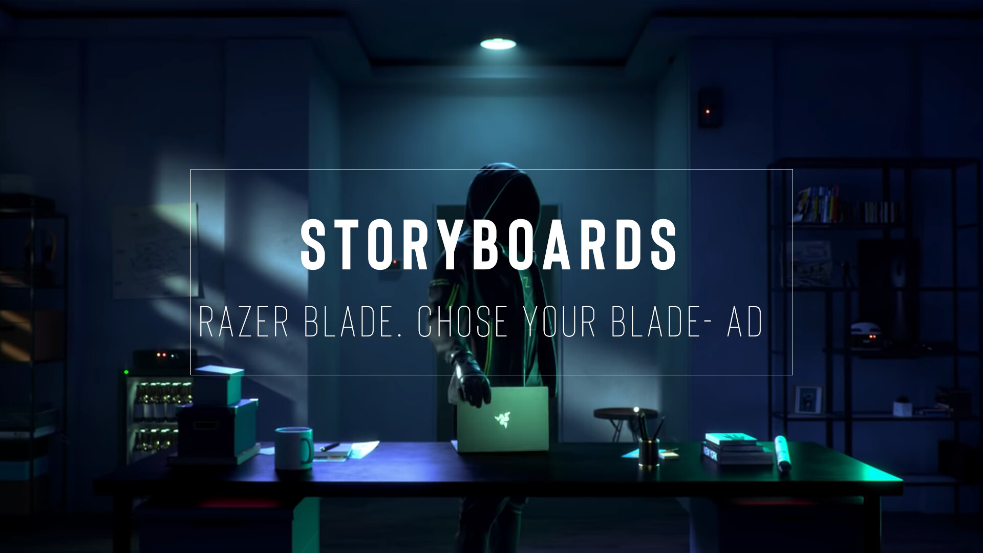 ArtStation - STORYBOARDS- RAZER BLADE AD