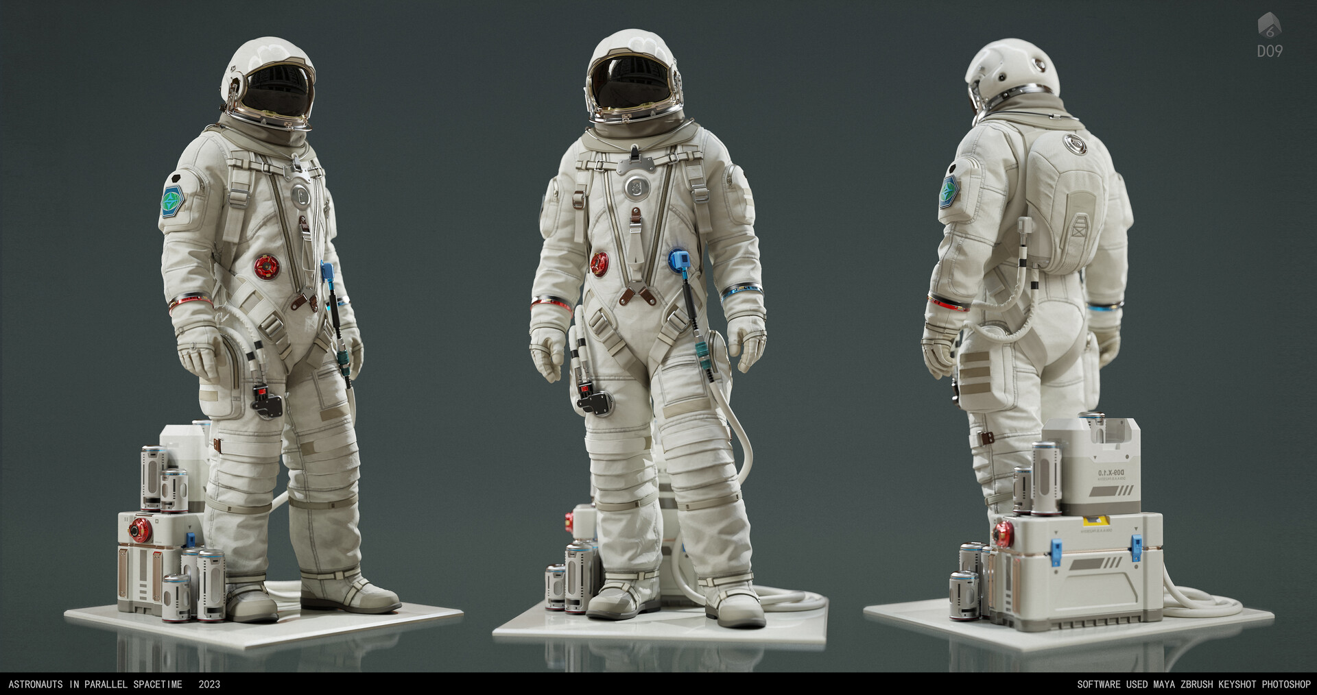 ArtStation - 在平行时空的宇航员Astronaut in a Parallel Universe