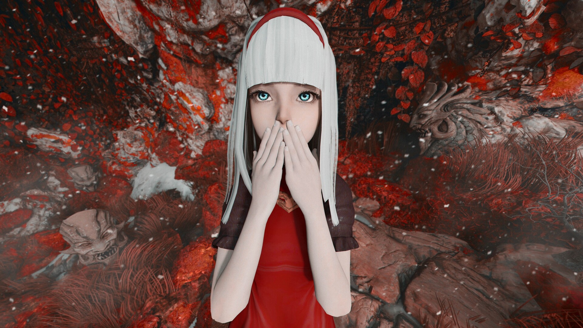 ArtStation - The girl in red