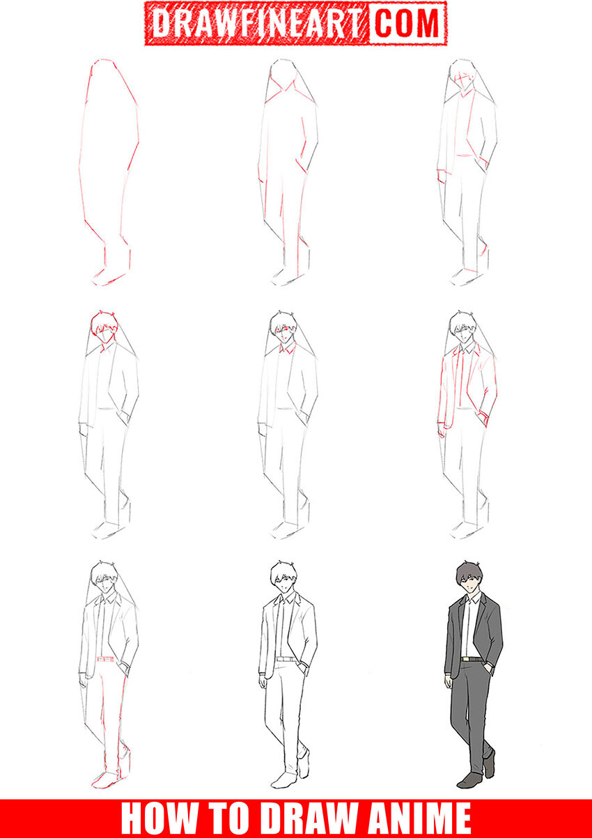 Anime Tegninger For Nybegynnere