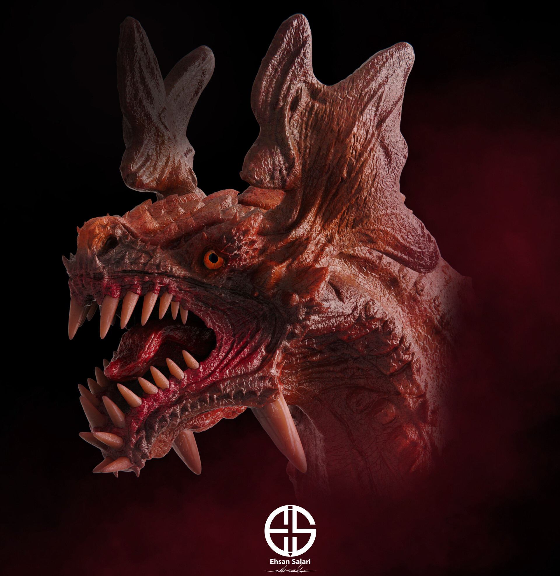 ArtStation - Zbrush dragon sculpting tutorial/zbrush creature modeling/zbrush dragon timelapse ...