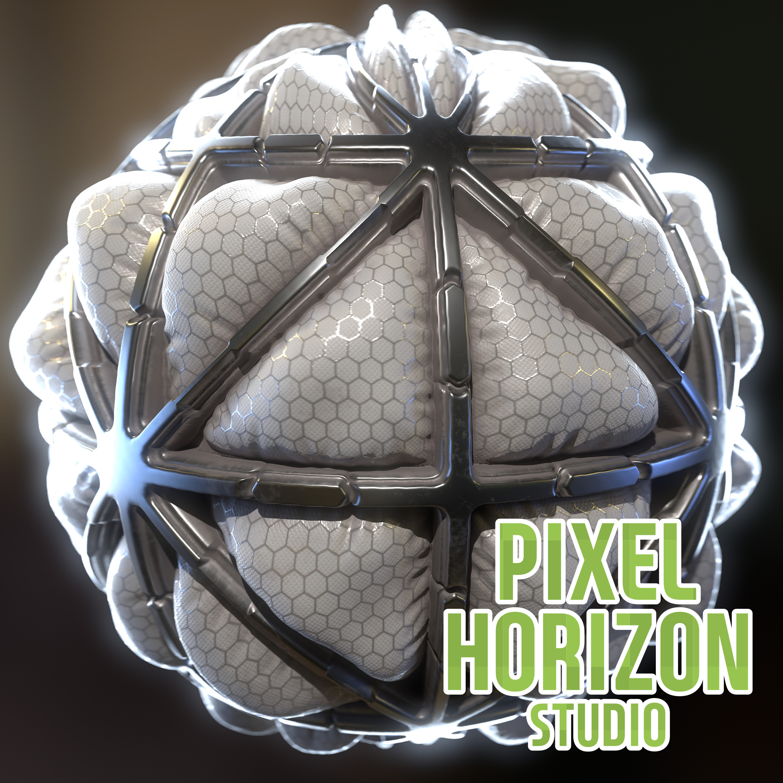 PIXELHORIZON - Sci-Fi Padded Fabric Substance 3D Designer