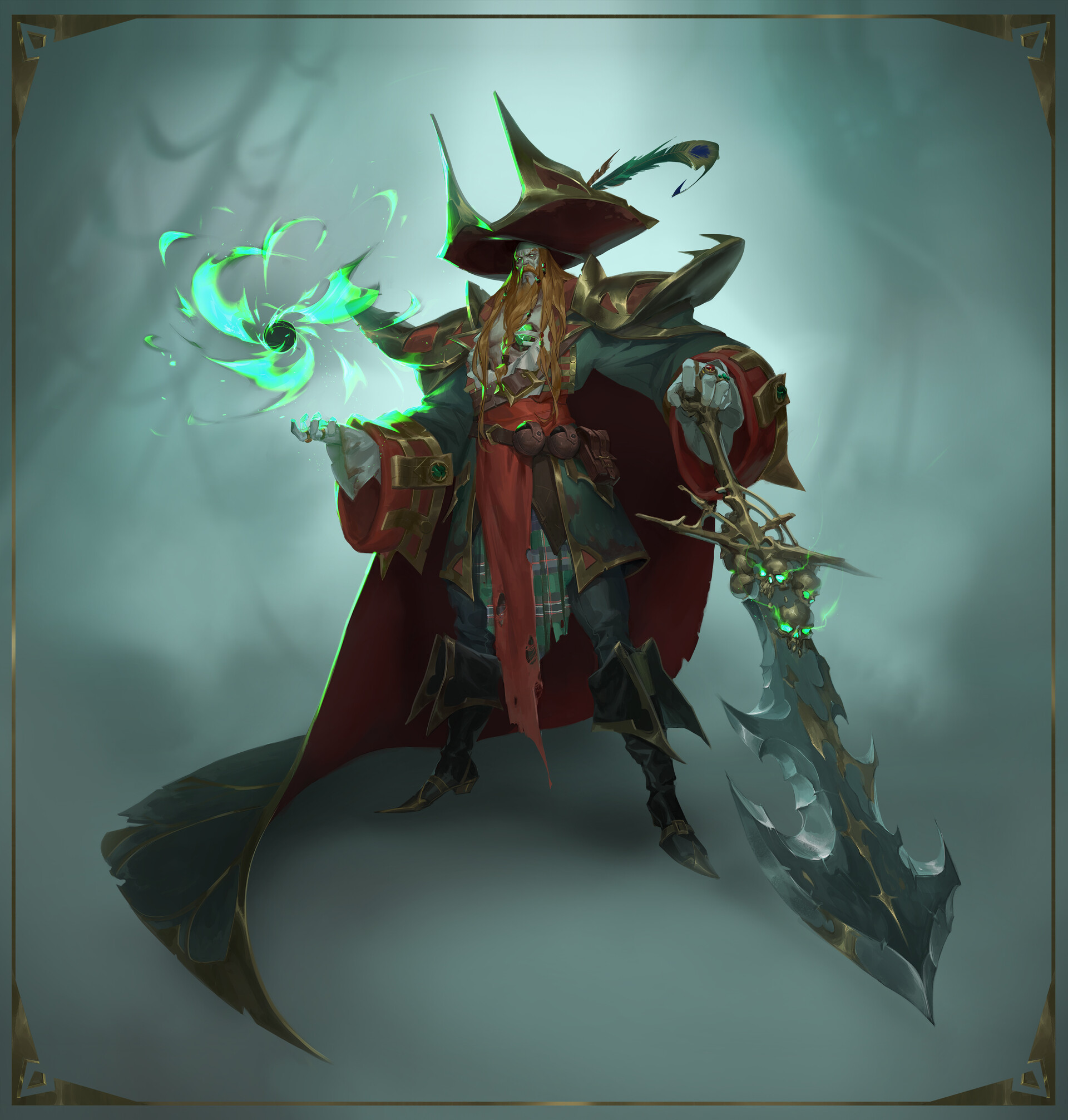 ArtStation - Cursed Pirate King - old work redraw