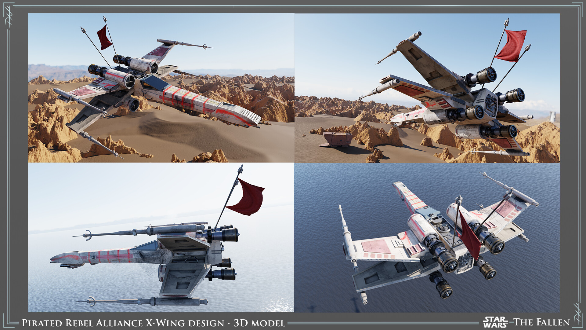 Liam Davey - Star Wars - The Fallen - Pirated Rebel Alliance Ship ...