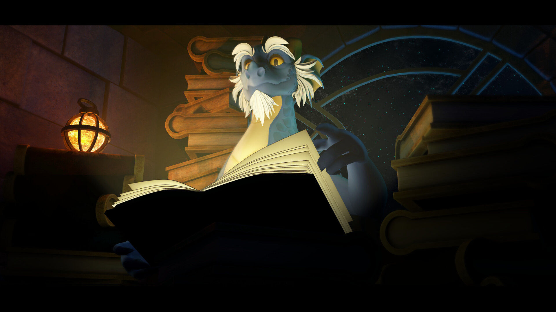 ArtStation - Bookworm Dragon!
