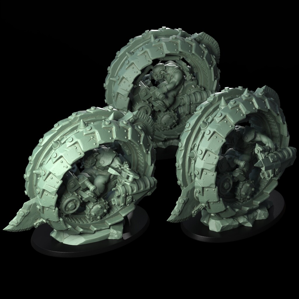 ArtStation - Ork Mono-Wheel Bike