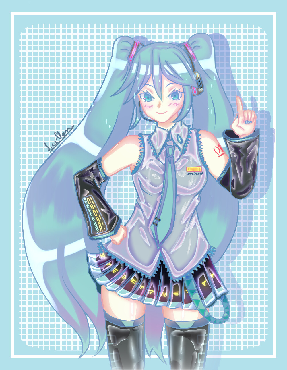 ArtStation - Hatsune Miku FanArt process