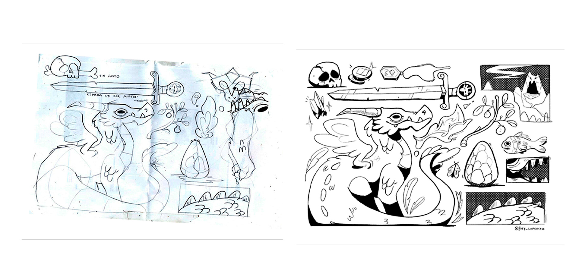 Sofy Lupercio - DRAGON SHEET - RISOGRAPHY