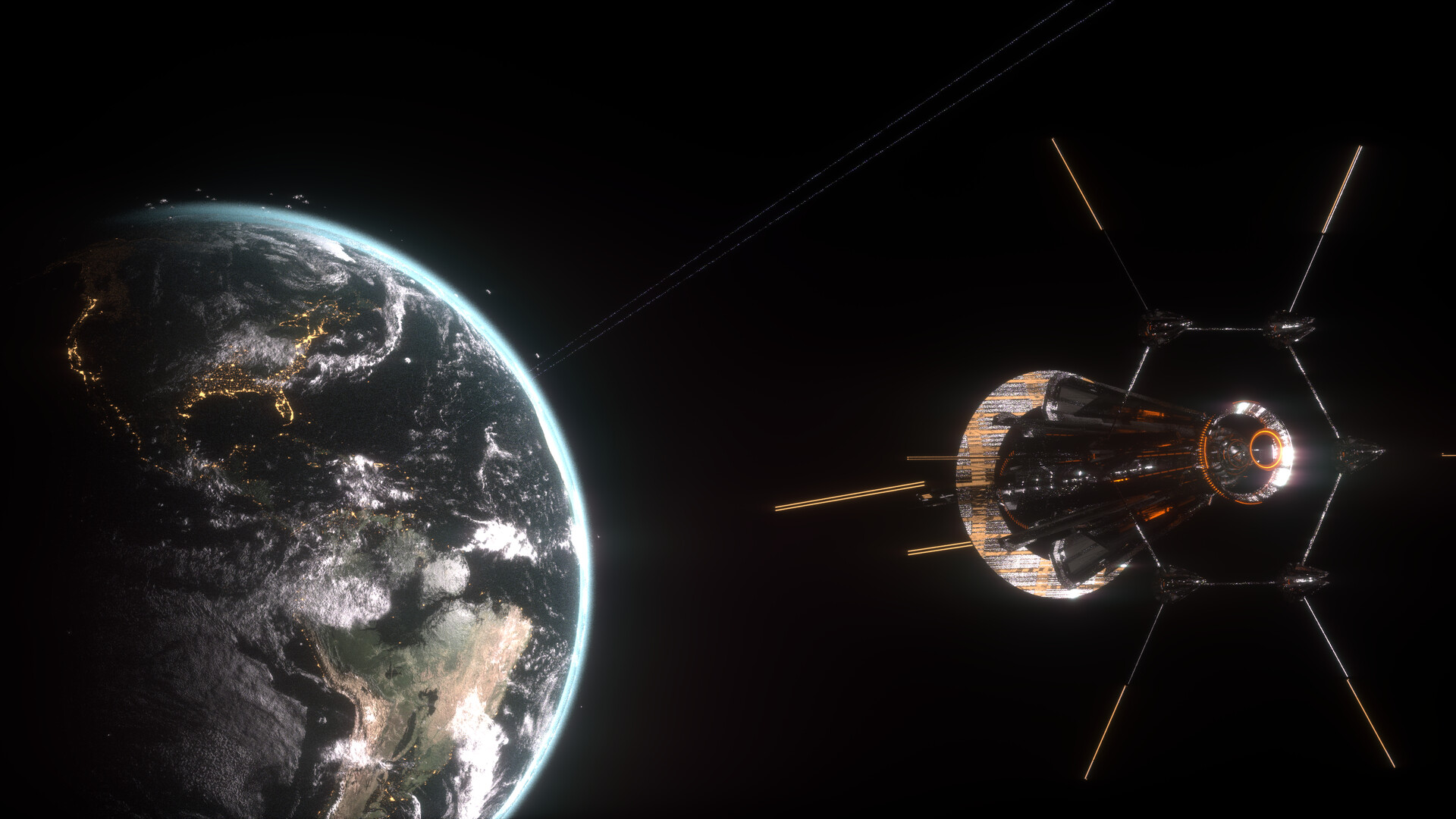 ArtStation - Deep Space Comm Satellite