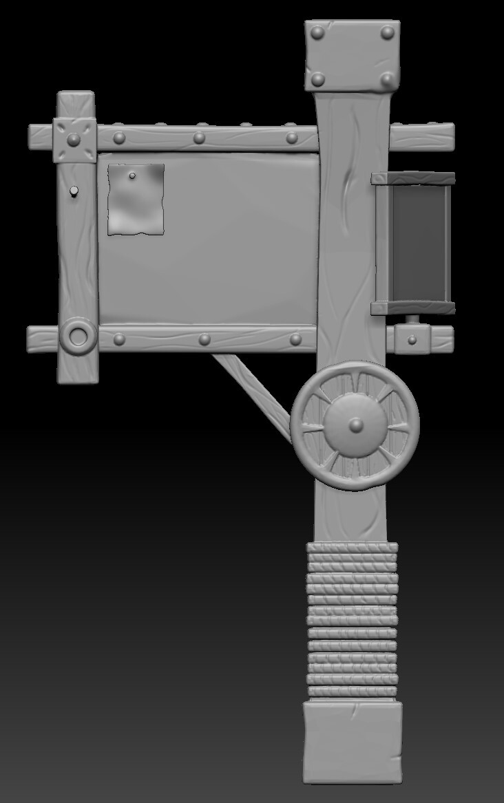 ArtStation - Stylized Signpost