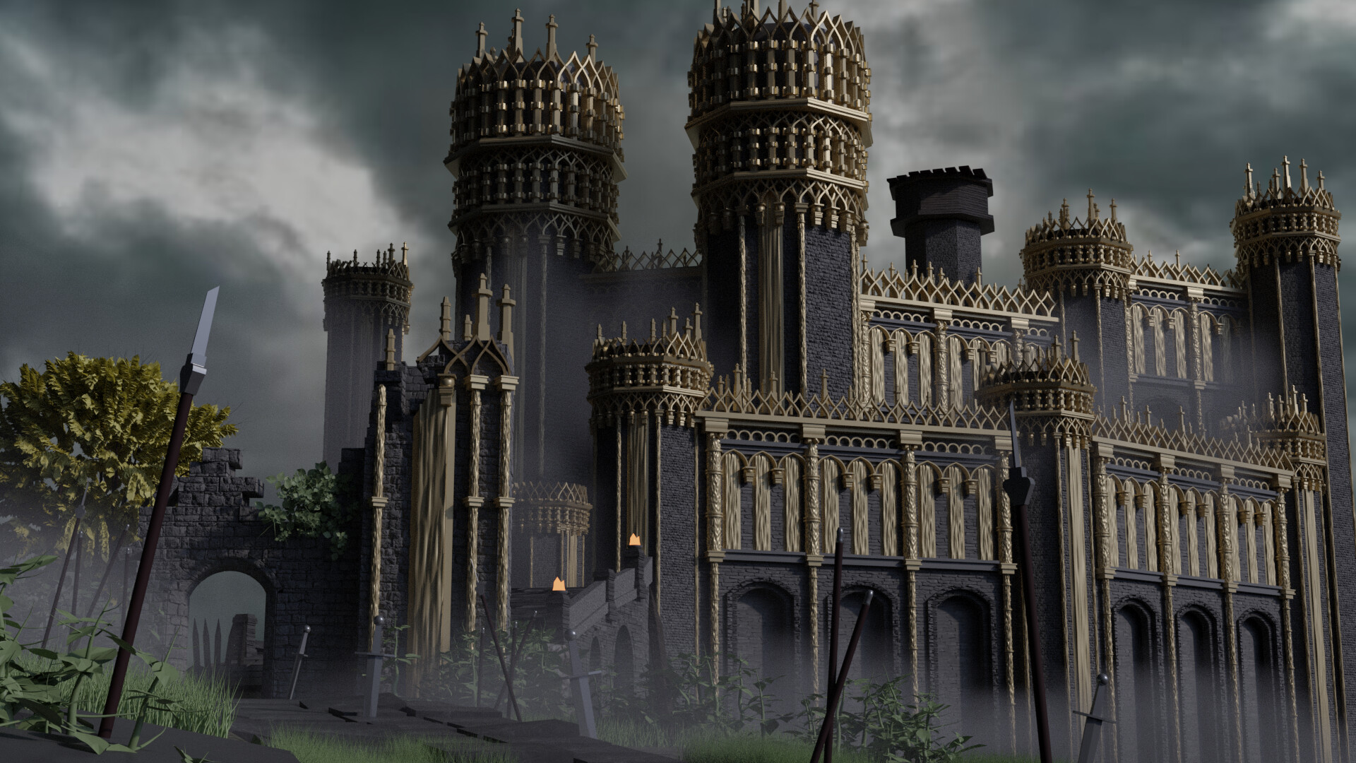 ArtStation - Elden Ring-StormVeil Castle Environment Model