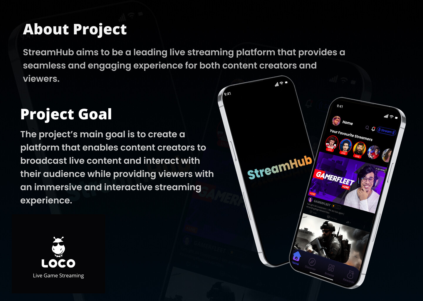 ArtStation - StreamHub App UI/UX