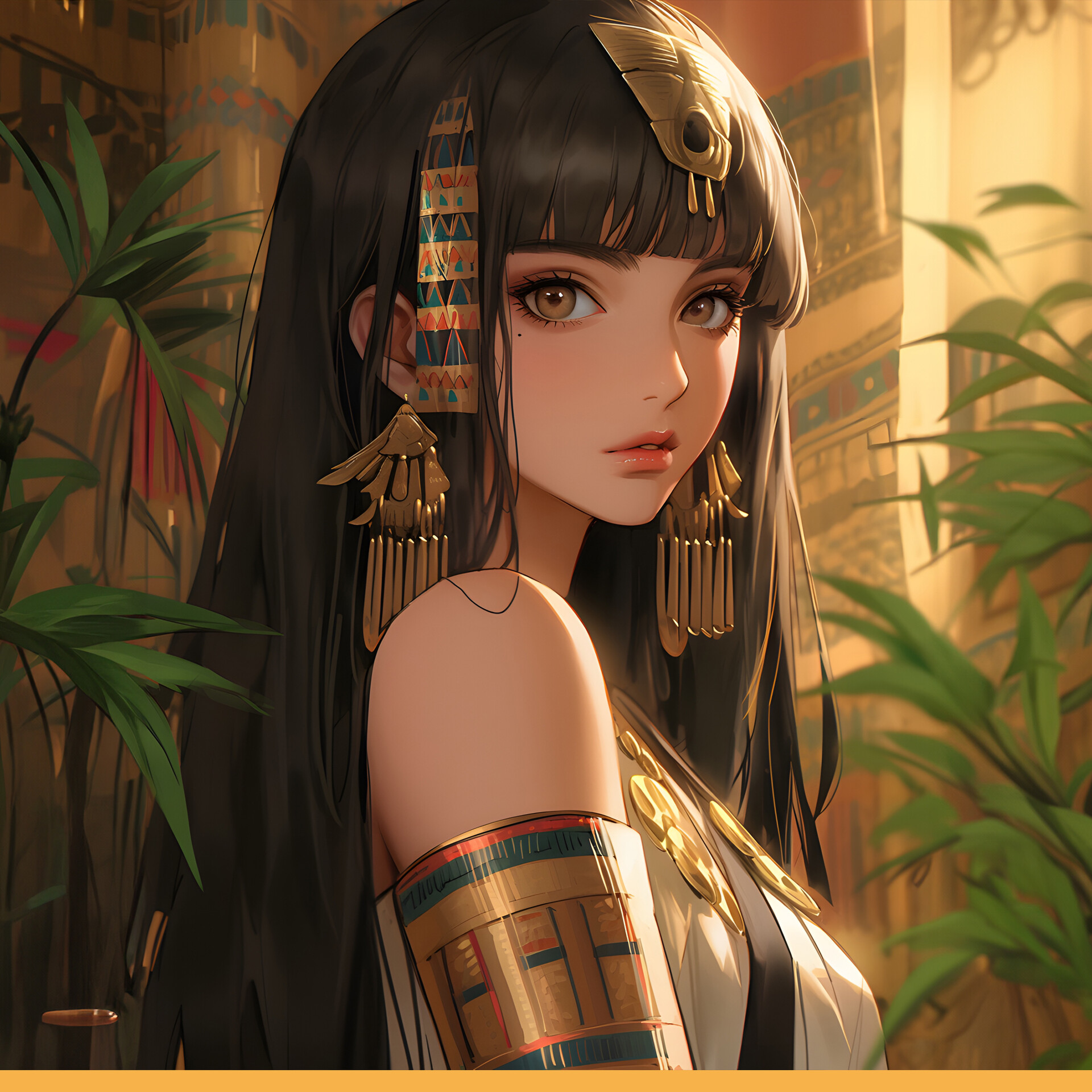 Artstation 303 Anime Egyptian Girl