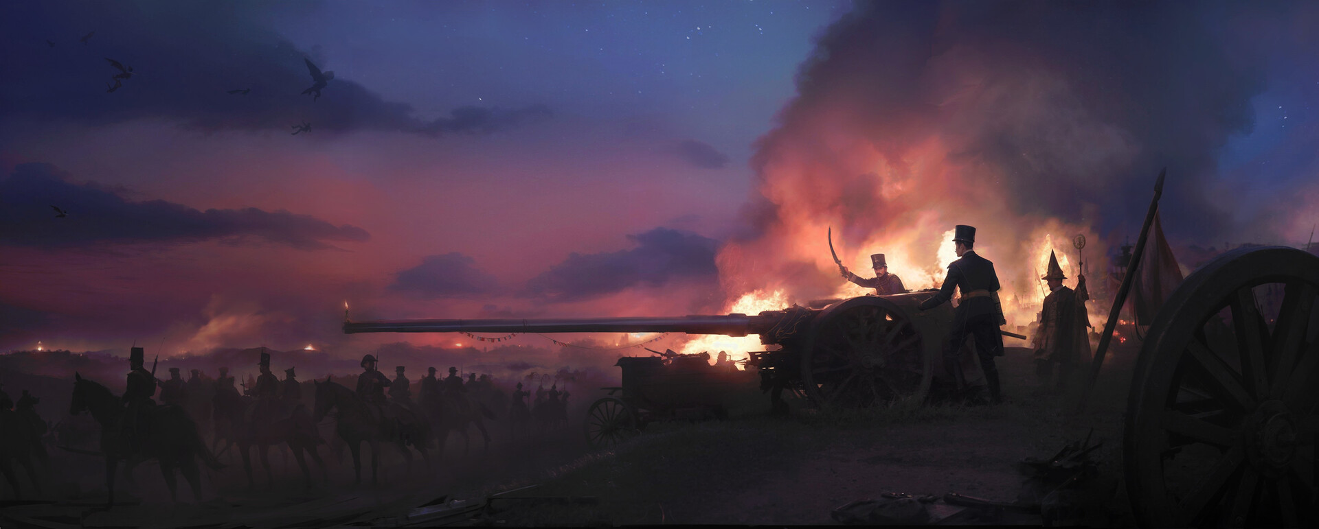 ArtStation - Sunset battle