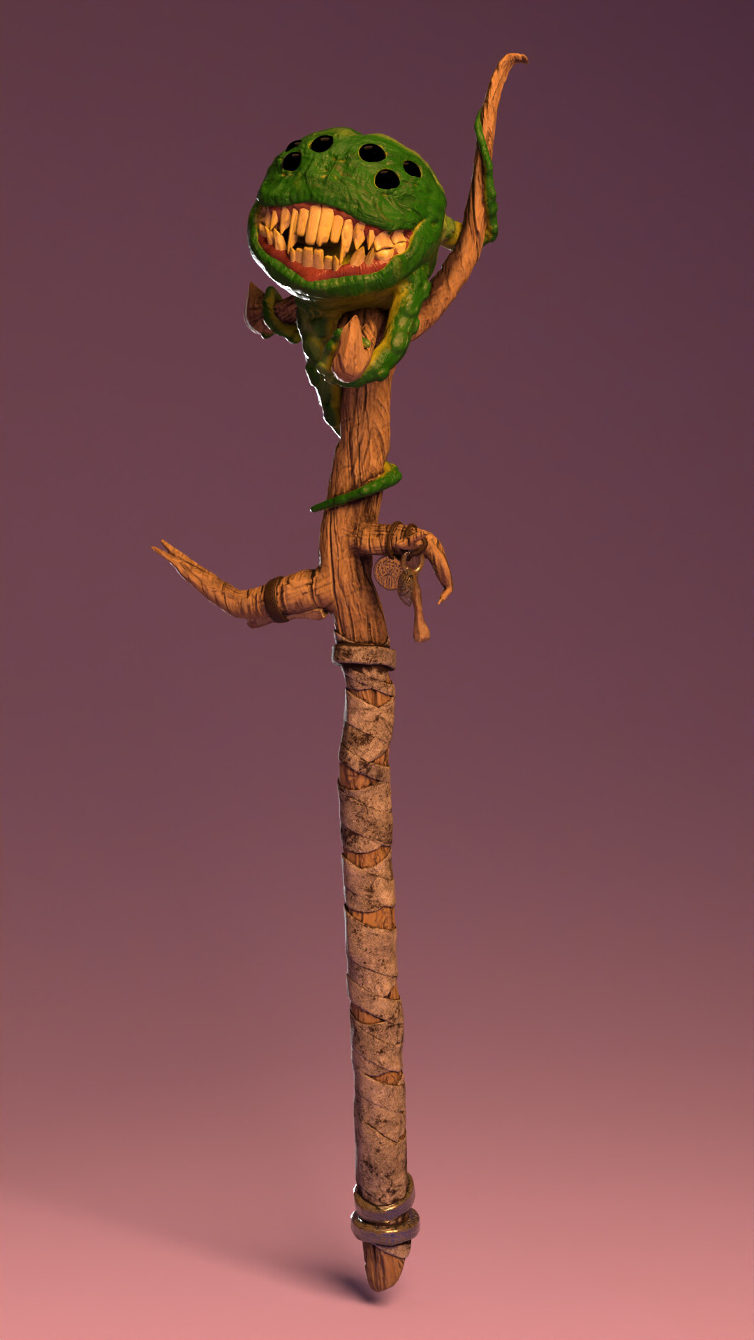 ArtStation - Alien Wizard Staff