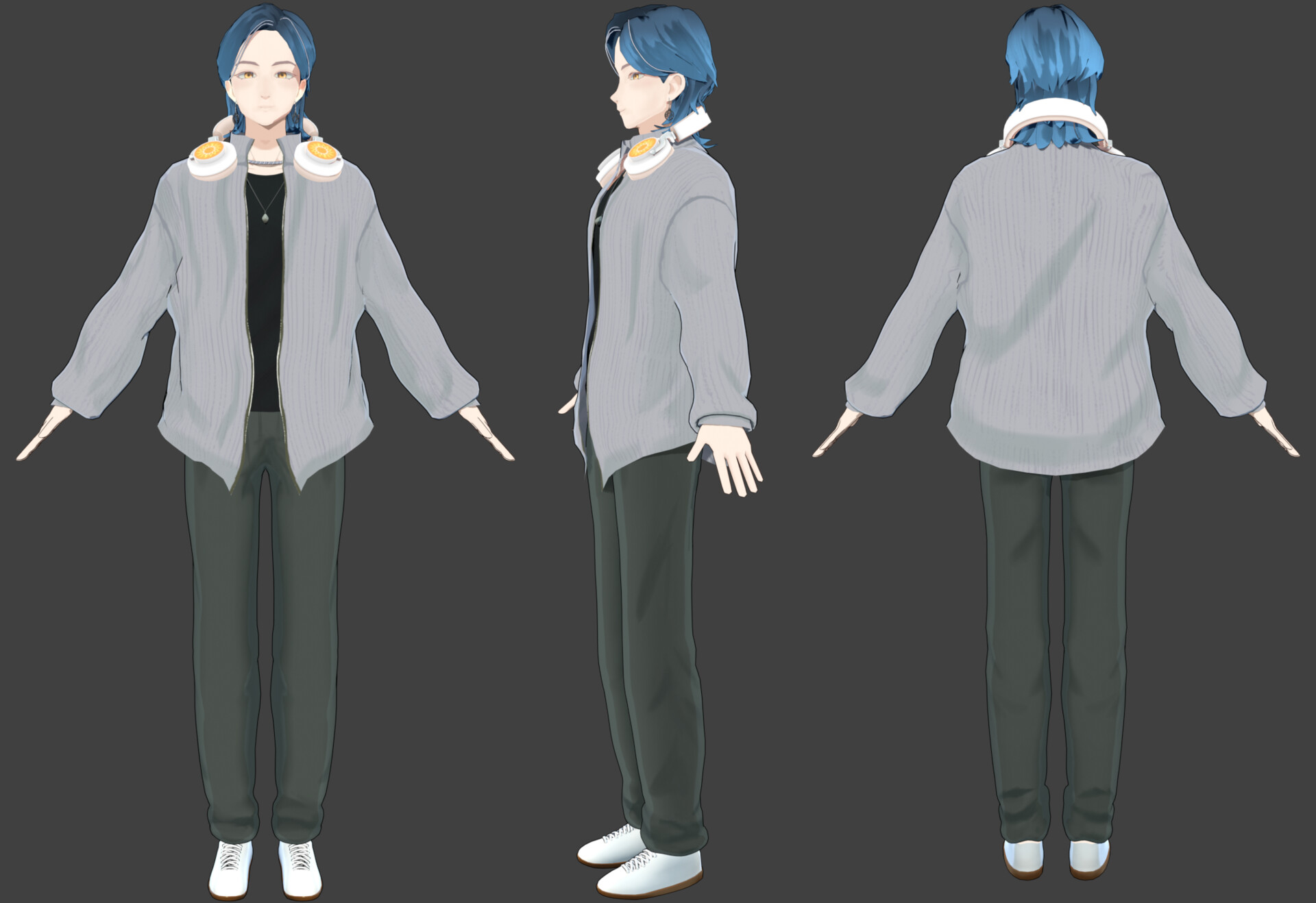 Hizuki_Aoi - Original 3D Character Avatar _ Hizuki