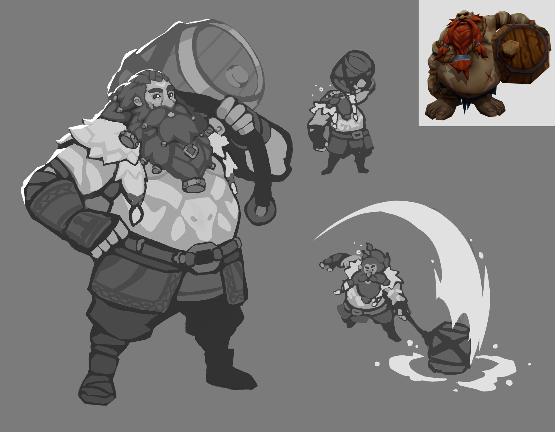ArtStation - Gragas Redesign WIP (League of Legends fanart)