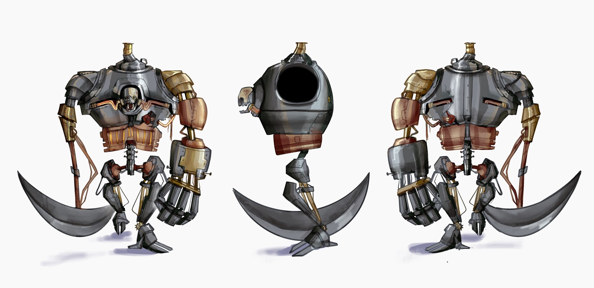 ArtStation - Apocalyptic Wizard of Oz: Tin Man character exploration