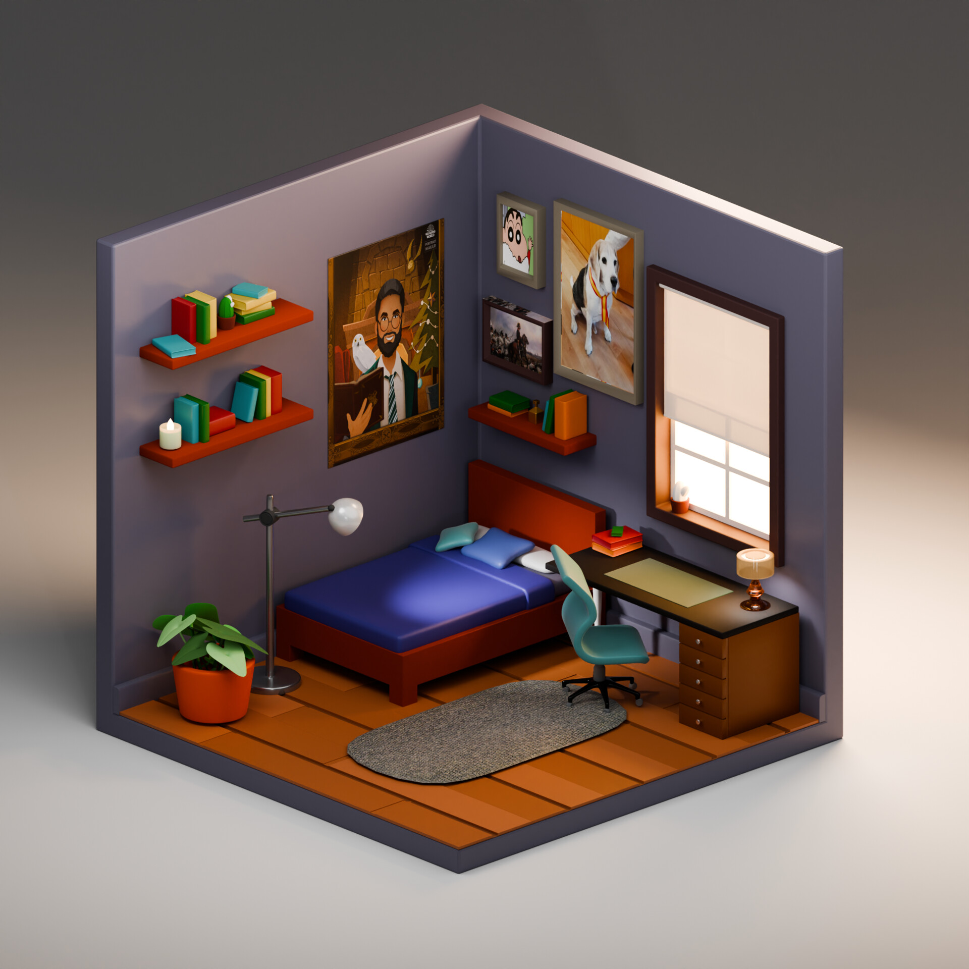 ArtStation - Isometric Room