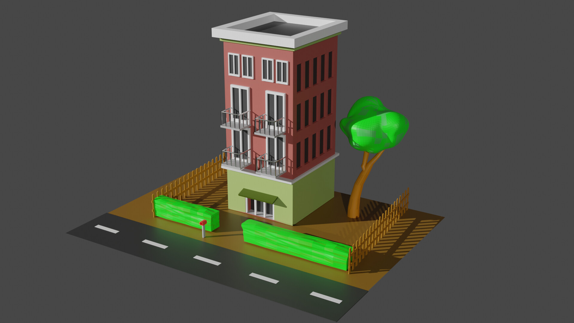 Sudheer RB - Low poly Building 3D model