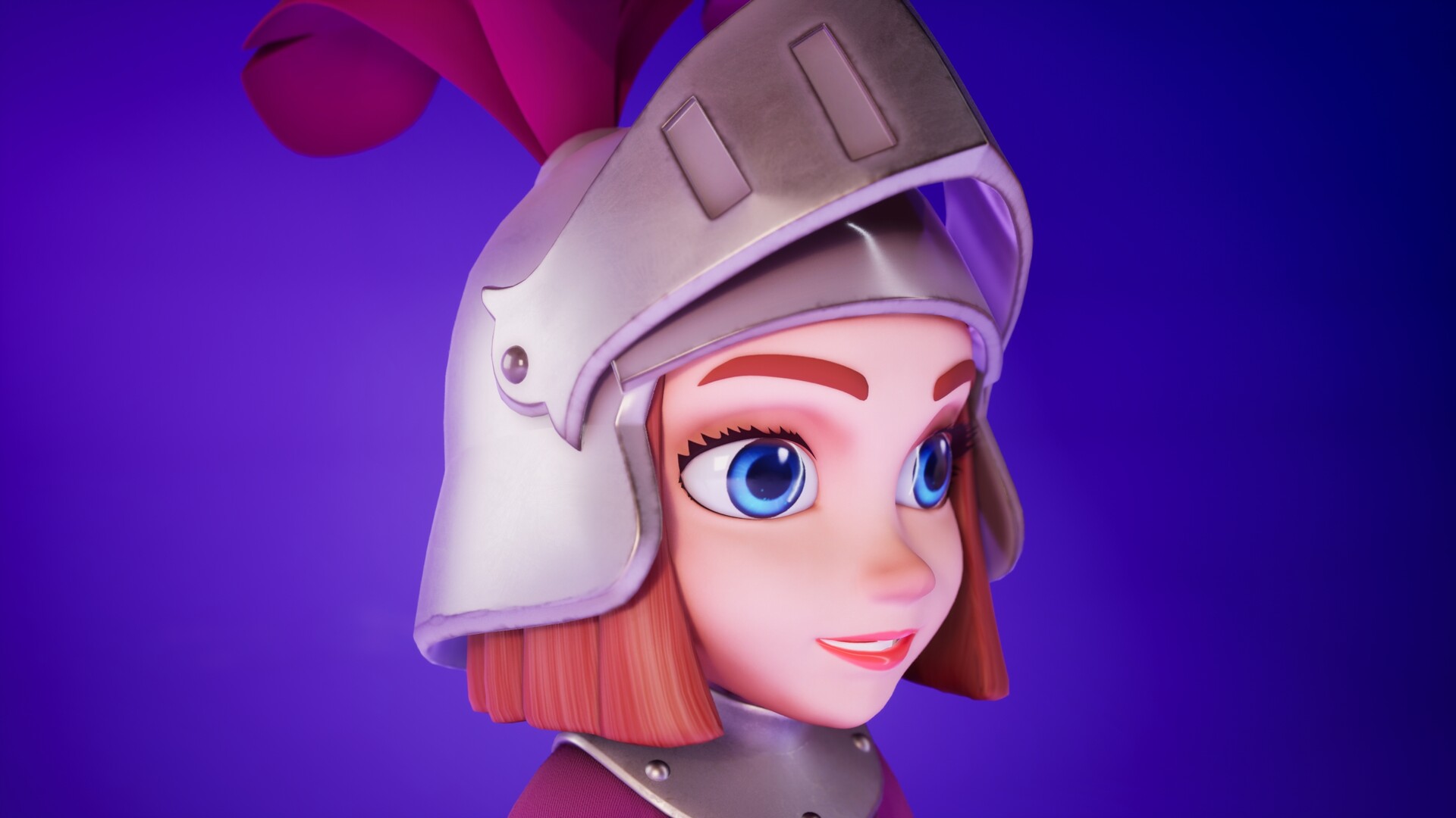 Steven Le - Cartoon Female Knight