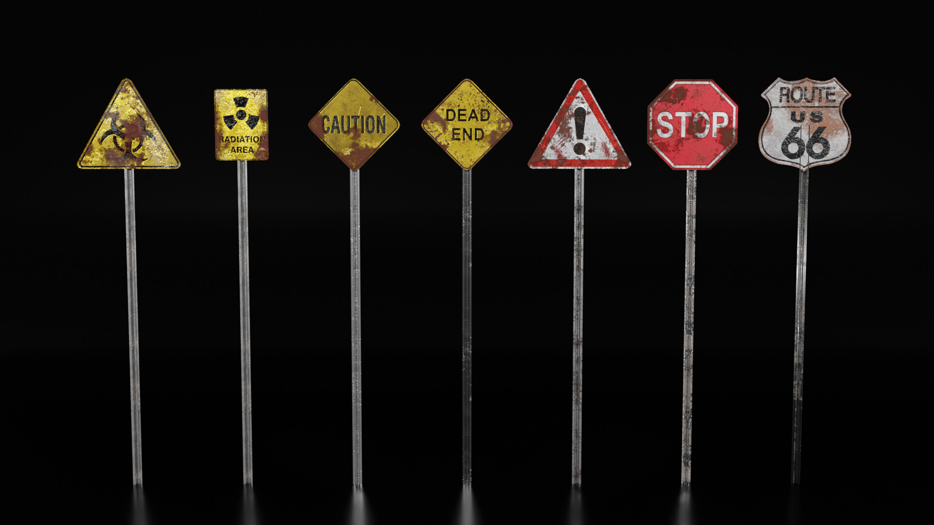 ArtStation - Rusty Signs