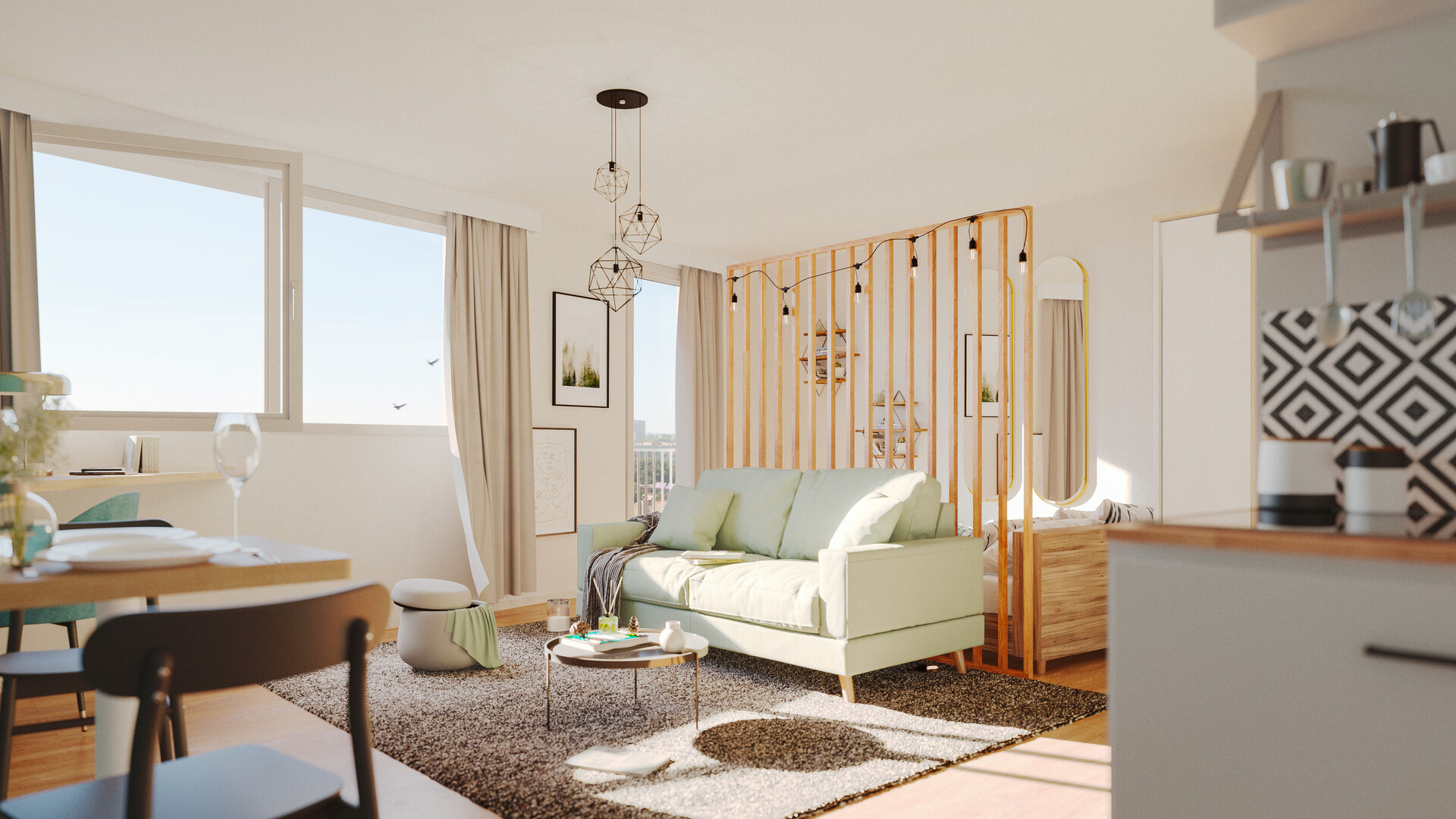 ArtStation - Architectural Interior - Student Living Room